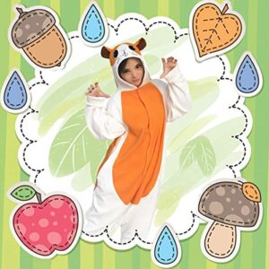 dressfan Animal Cosplay Costume Hamster Pajamas Women Girls Size XS Orange