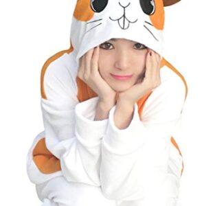 dressfan Animal Cosplay Costume Hamster Pajamas Women Girls Size XS Orange