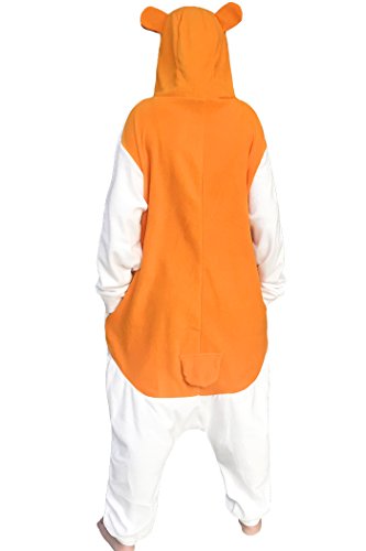 dressfan Animal Cosplay Costume Hamster Pajamas Women Girls Size XS Orange