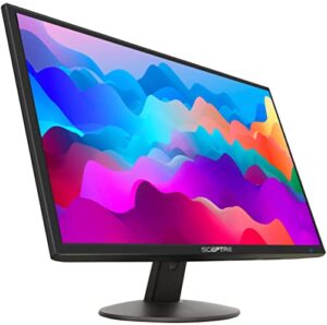 sceptre 20" 1600x900 75hz ultra thin led monitor 2x hdmi vga built-in speakers, machine black wide viewing angle 170° (horizontal) / 160° (vertical)