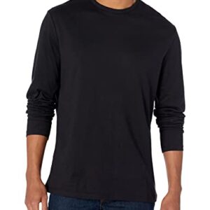 Amazon Essentials Men's Slim-Fit Long-Sleeve T-Shirt, Black, X-Large