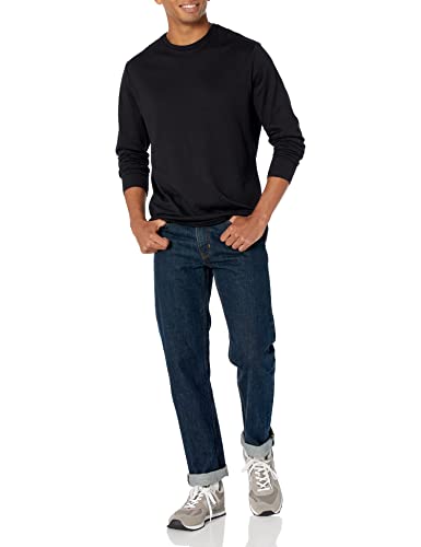 Amazon Essentials Men's Slim-Fit Long-Sleeve T-Shirt, Black, X-Large