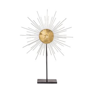 elk lighting 015342 table décor, black, brass