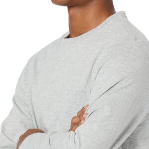 Amazon Essentials Men's Regular-Fit Long-Sleeve T-Shirt, Light Grey Heather, Large