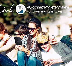 Alcatel LINKZONE | Mobile WiFi Hotspot | 4G LTE Router MW41TM | Up to 150Mbps Download Speed | WiFi Connect Up to 15 Devices | Create A WLAN Anywhere | GSM Unlocked