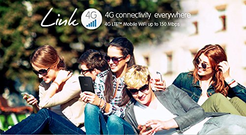 Alcatel LINKZONE | Mobile WiFi Hotspot | 4G LTE Router MW41TM | Up to 150Mbps Download Speed | WiFi Connect Up to 15 Devices | Create A WLAN Anywhere | GSM Unlocked