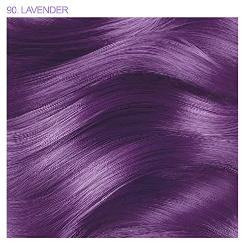 Adore Semi Permanent Hair Color - Vegan and Cruelty-Free Hair Dye - 4 Fl Oz - 090 Lavender (Pack of 2)