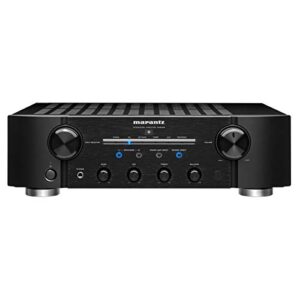 marantz pm8006 integrated amplifier with new electric volume control and phono-eq for vinyl playback | connect multiple audio sources | flexible configurations for more power to speakers