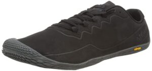 merrell men's vapor glove 3 luna leather sneaker, black, 10 m us