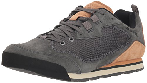 Merrell Men's Burnt Rock Travel Suede Hiking Shoe, Granite, 10 M US