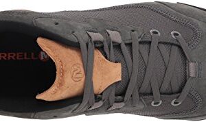 Merrell Men's Burnt Rock Travel Suede Hiking Shoe, Granite, 10 M US