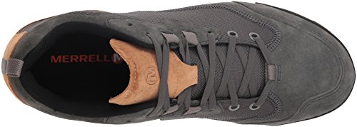 Merrell Men's Burnt Rock Travel Suede Hiking Shoe, Granite, 10 M US