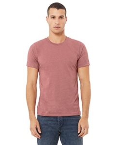 bella + canvas unisex heather cvc t-shirt s heather mauve