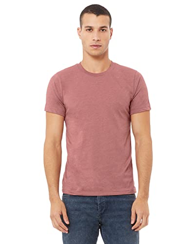 Bella + Canvas Unisex Heather CVC T-Shirt S HEATHER MAUVE