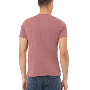 Bella + Canvas Unisex Heather CVC T-Shirt S HEATHER MAUVE