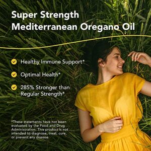 NORTH AMERICAN HERB & SPICE Super Strength Oreganol P73 - 120 Softgels - Immune System Support - Vegan Friendly Wild Oregano - 285% More Potent Than Regular Strength - Non-GMO - 120 Servings