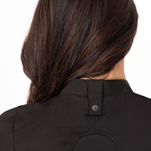 Chef Works Women's Roxby Chef Coat, Black, Large