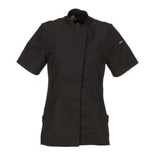 Chef Works Women's Roxby Chef Coat, Black, Large