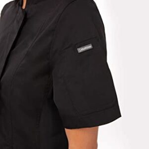 Chef Works Women's Roxby Chef Coat, Black, Large