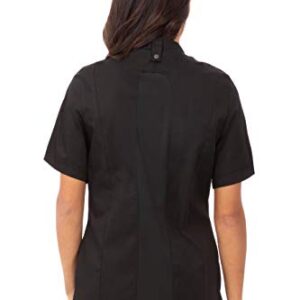 Chef Works Women's Roxby Chef Coat, Black, Large