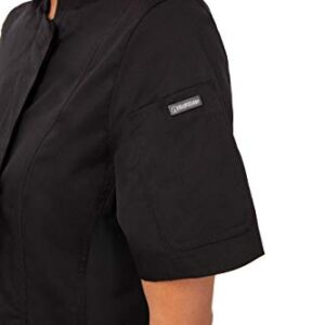 Chef Works Women's Roxby Chef Coat, Black, Large