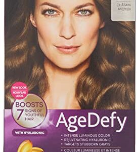 Clairol Age Defy Permanent Hair Dye, 5 Medium Brown Hair Color, Pack of 1