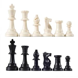 Wholesale Chess Triple Weighted Pieces and Mousepad Board Chess Set (Black)