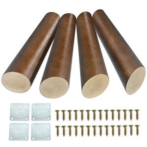 AORYVIC Angled Furniture Legs 8 inch Slanted Wood Legs for Ottoman Bench Coffee Table Pack of 4