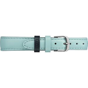 Timex Women's TW2R62900 Easy Reader 30mm Blue/Silver-Tone Leather Strap Watch