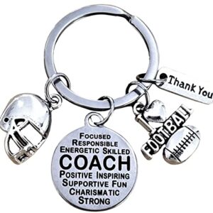 Kit's Kiss Football Coach Keychain Football Coach Gift Football Keychain Football Player Football Lover I Love Football Football Helmet Key Ring Football Gift