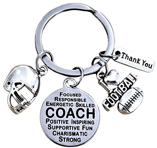 Kit's Kiss Football Coach Keychain Football Coach Gift Football Keychain Football Player Football Lover I Love Football Football Helmet Key Ring Football Gift