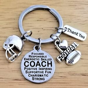 Kit's Kiss Football Coach Keychain Football Coach Gift Football Keychain Football Player Football Lover I Love Football Football Helmet Key Ring Football Gift