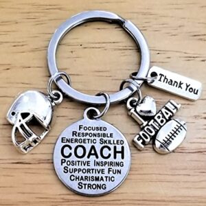 Kit's Kiss Football Coach Keychain Football Coach Gift Football Keychain Football Player Football Lover I Love Football Football Helmet Key Ring Football Gift