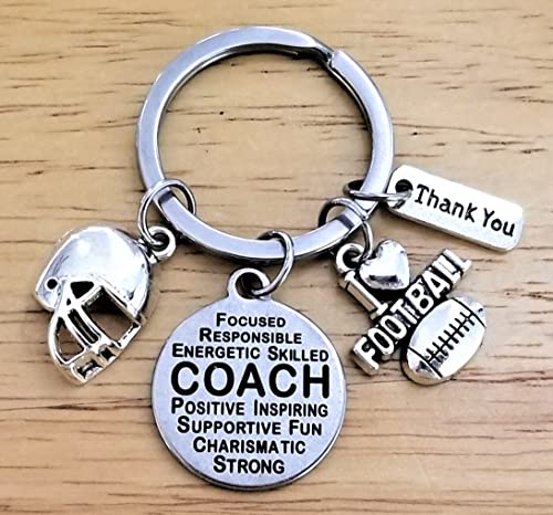 Kit's Kiss Football Coach Keychain Football Coach Gift Football Keychain Football Player Football Lover I Love Football Football Helmet Key Ring Football Gift