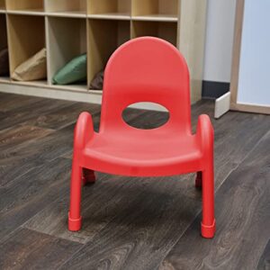 Angeles, AB7709PR, Value Stack 9"H Chair, Red, Kids School Desk Chair, Boys & Girls Flexible Seating, Kindergarten, Homeschool or Classroom Furniture