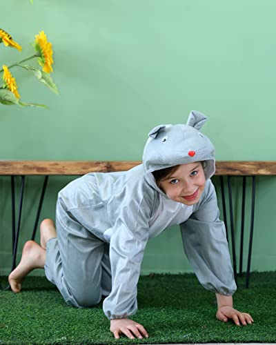 Kids Animal Costumes Boys Girls Unisex Fancy Dress Outfit Cosplay Children Onesies M (for Kids 35.5" - 41.5" Tall), Mouse