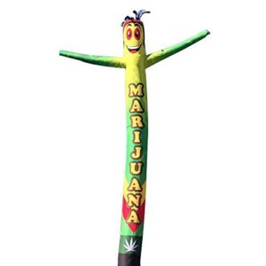 marijuana dispensary 20 foot tall inflatable tube man air powered dancing puppet for outdoors, replacement dancer only