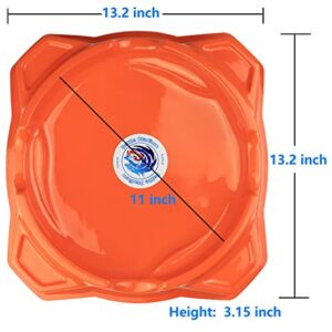 Aimoly Bey Stadium Battle Arena for Beyblade Burst Battling Tops Game (Orange)