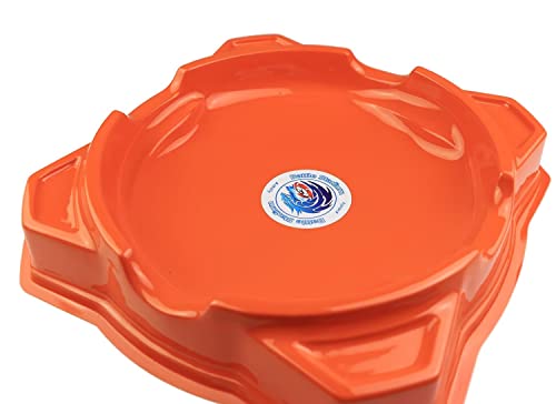 Aimoly Bey Stadium Battle Arena for Beyblade Burst Battling Tops Game (Orange)