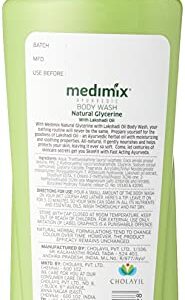 Medimix Ayurvedic Body Wash Natural Glycerine with Lakshadi Oil for Moisturized Skin (300 ml / 10.14 fl oz)