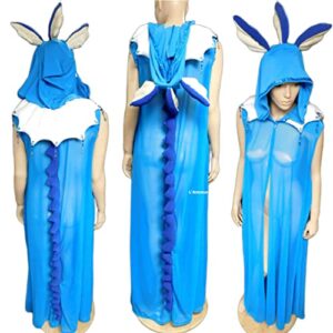 vaporeon ear cape robe cosplay halloween rave costume