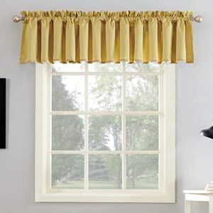 sun zero barrow energy efficient rod pocket curtain single valance