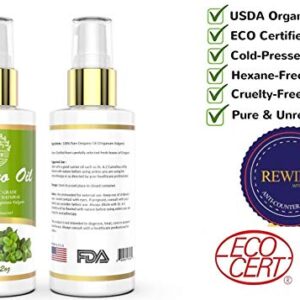 Oregano Oil Organic 2oz Pure Essential Oil Natural Wild Now Carvacrol Oreganol Oil Pump Spray Easy to Apply No Mess 60ml 2Floz