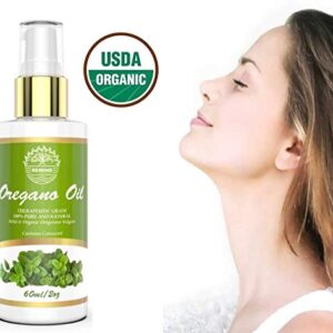 Oregano Oil Organic 2oz Pure Essential Oil Natural Wild Now Carvacrol Oreganol Oil Pump Spray Easy to Apply No Mess 60ml 2Floz