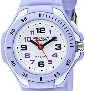 Armitron Sport Women's 25/6433PUR Easy to Read Light Purple Silicone Strap Watch