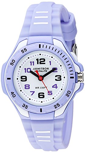 Armitron Sport Women's 25/6433PUR Easy to Read Light Purple Silicone Strap Watch