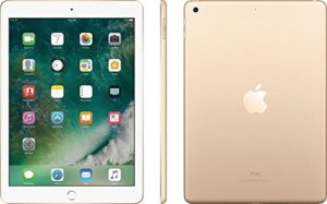 apple ipad with wifi + cellular, 128gb, gold (2017 model) (renewed)