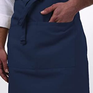 Chef Works Unisex Butcher Apron, Navy, One Size