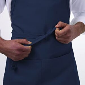 Chef Works Unisex Butcher Apron, Navy, One Size