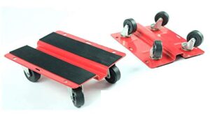 kastforce kf2018 utility dolly kit of pair 8 inch x 10 inch steel dollies, snowmobile dolly, panel dolly, material mover